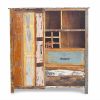 Crafted Multicolored Cabinet - Multicolored Furniture Design