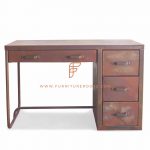 Rustic Factory Style Study Table - Factory Style Furniture Design