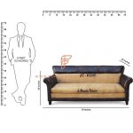 Dual Shade Leather Club Sofa – Leather Canvas Sofa Design