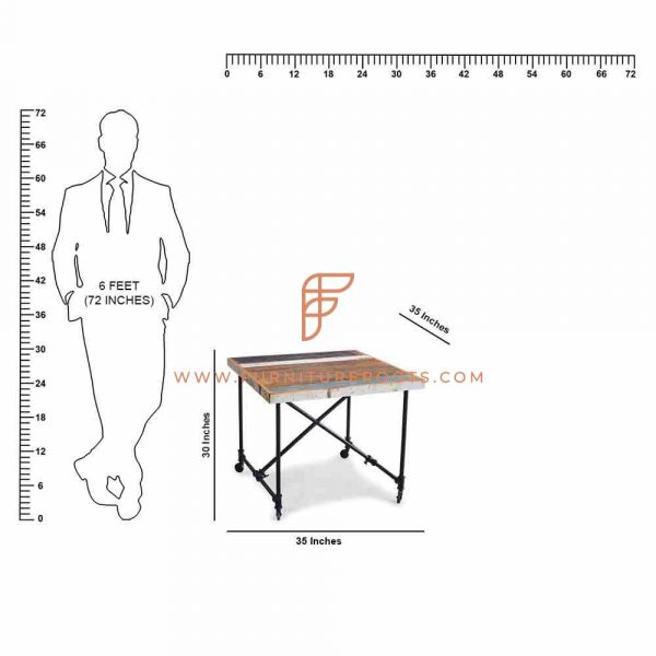 Handmade Four Seater Table - Contract Furniture Hospitality