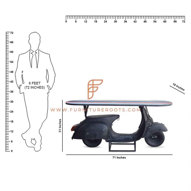 Buy FR Automobile Tables Series Scooter-Inspired Console Table with ...