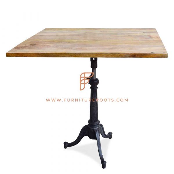 Buy FR Tables Series Height-Adjustable Square Dining Table with Cast ...