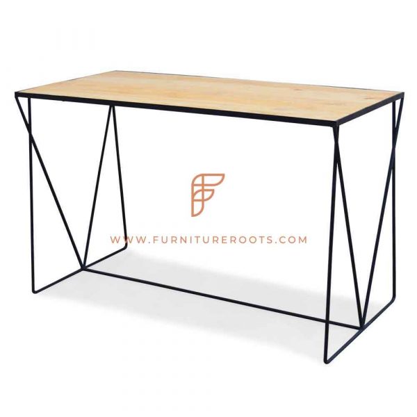 Buy FR Tables Series Rectangular Dining Table with Hairpin Legs and Pine Wood Top Online ...