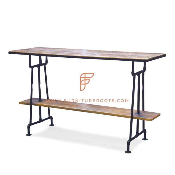 Buy FR Tables Series Bar Height Double-Decker Table with Metal Table ...
