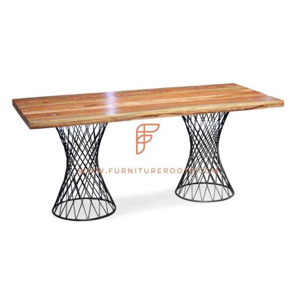 Buy FR Tables Series Dining Table with Lateral Mesh Table Base and ...