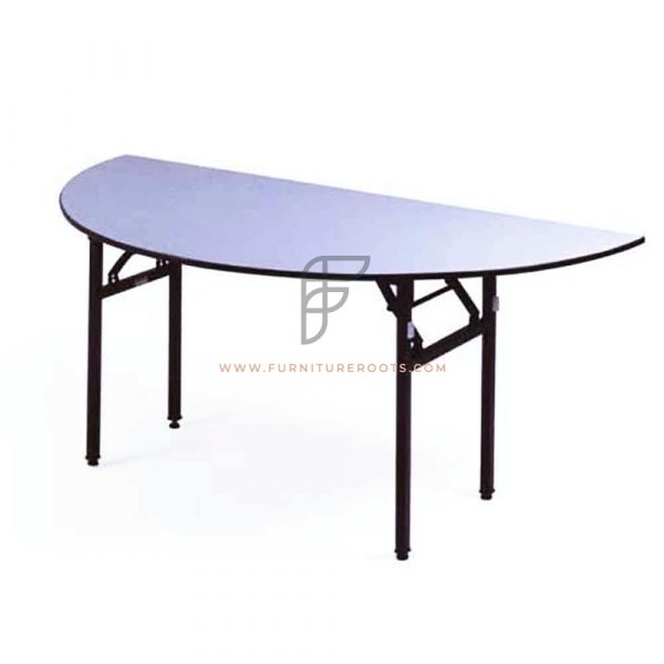 Buy FR Banquet Tables Series Heavy Duty Half Round Granite White Top ...