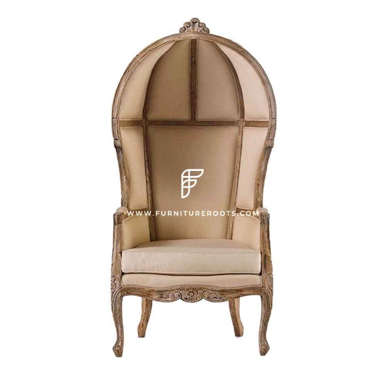 Buy FR Balloon Chairs Series Custom Carved Fabric Upholstered Porter ...