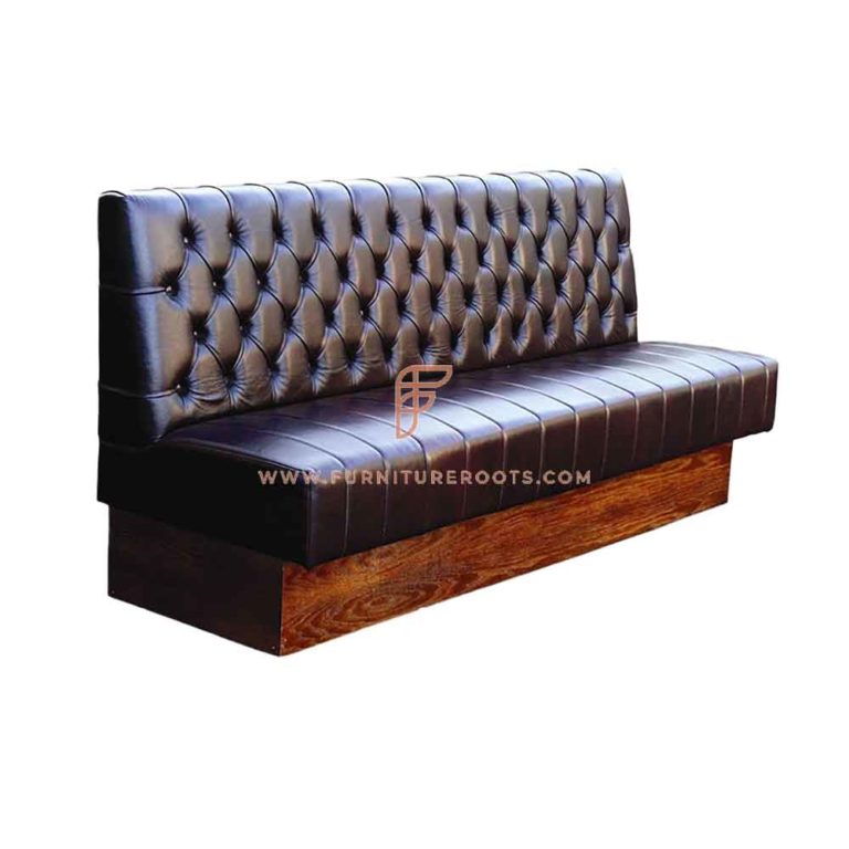 Buy FR Restaurant Booths Series Tufted Single Back Vinyl Upholstered ...