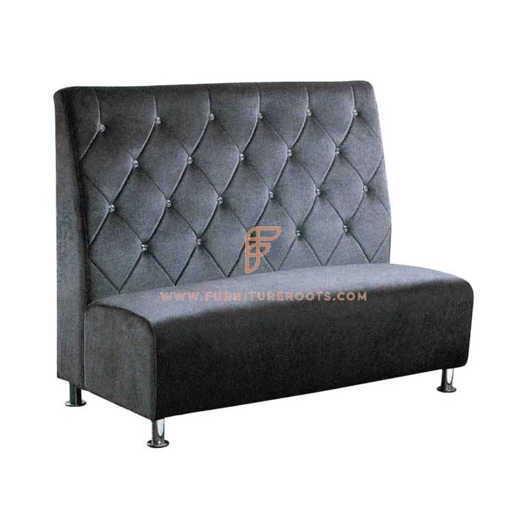 Buy FR Restaurant Booths Series Tufted Single Back Fabric Upholstered ...