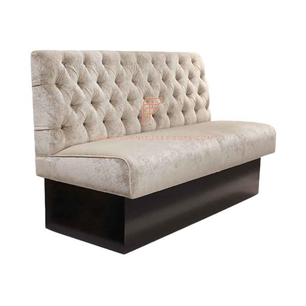 Buy FR Restaurant Booths Series Button Tufted Single Back Upholstered ...
