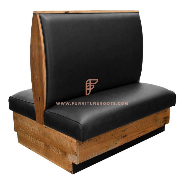 Buy FR Restaurant Booths Series Double Back Upholstered Booth in Solid ...