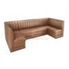 Buy FR Restaurant Booths Series Channel Tufted Upholstered 1/2 Circle ...