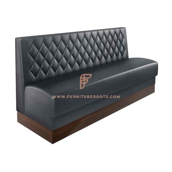 Buy FR Restaurant Booths Series Channel Tufted Upholstered 3/4 Circle ...