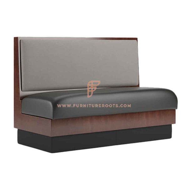 Buy FR Restaurant Booths Series Dual Tone Vinyl Upholstered Single Back ...